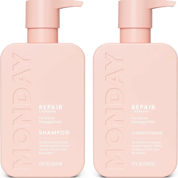 MONDAY HAIRCARE | Hair | Monday Repair Shampoo Conditioner Set For ...